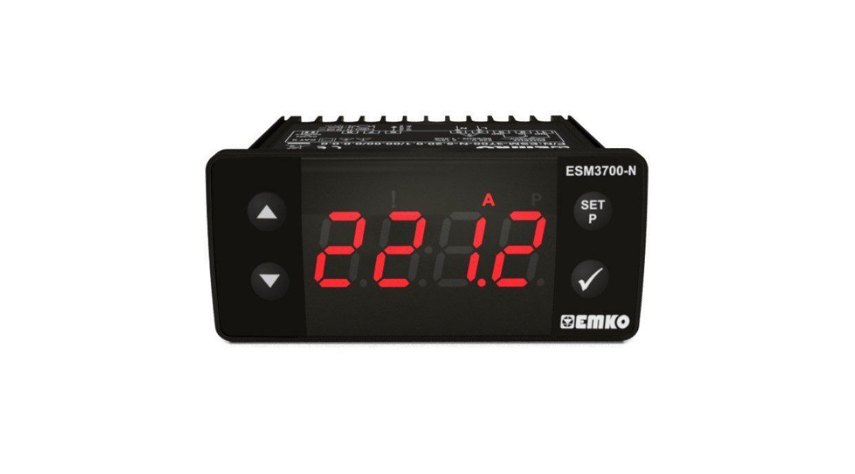 ESM-3700 digital process indicator; 230AC; ON/OFF; relay (5A); IP65/20 ...